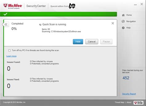 Using Mcafee Features Aol Help