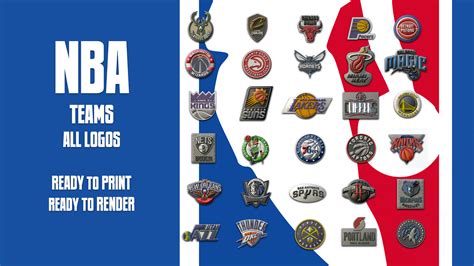 3d File Nba All Teams Logos Printable And Renderable 🚩 ・model To