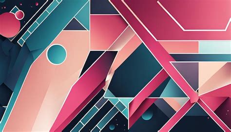 Geometric Abstraction Premium Ai Generated Image