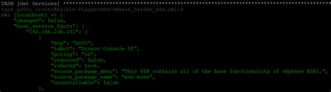 Vmware Esxi Security Configuration With Ansible