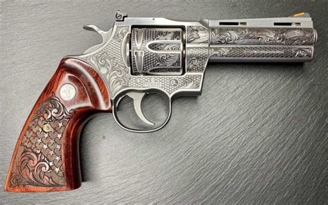Colt Python Revolver 10 Incredible Engraving Designs