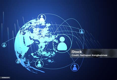 추상적인 기술 개념 글로벌 네트워크 연결이 세계와 디지털 링크 글로벌 비즈니스 연결 안녕 기술 과학 배경 Nasa에서 제공
