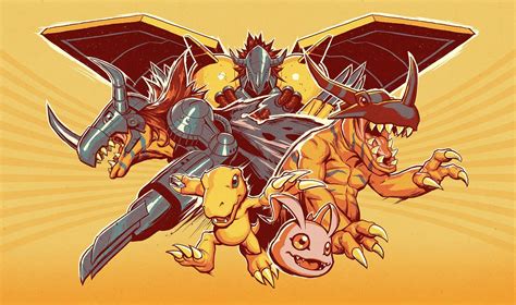 Agumon Digivolution Line Playmat Fan Art R Digimon