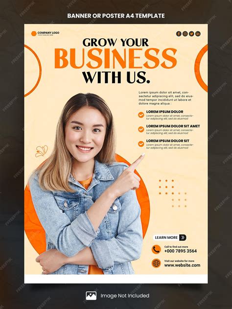 Premium Psd Business Class Poster A4 Or Banner Template