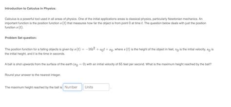 solved introduction to calculus in physics calculus is a