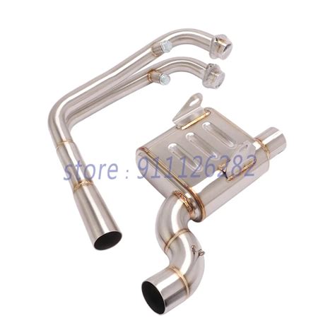 Kove 321r R 오토바이 배기 이스케이프 51mm 머플러 프론트 링크 파이프 백 드럼 포함 티몬