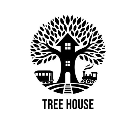 Premium Vector Tree House Vector Logo Design
