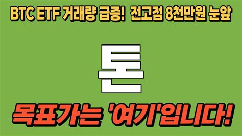 코인 [톤] 톤 코인분석 목표가를 이끄는 성장 엔진 발견 Youtube