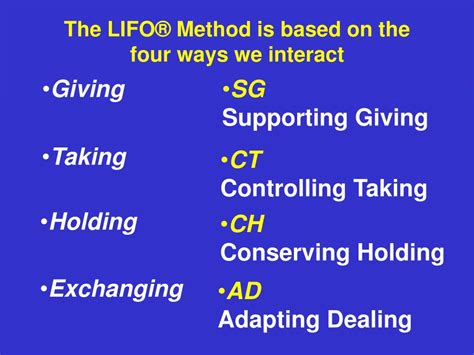 Ppt The Lifo ® Method Powerpoint Presentation Free Download Id1177155