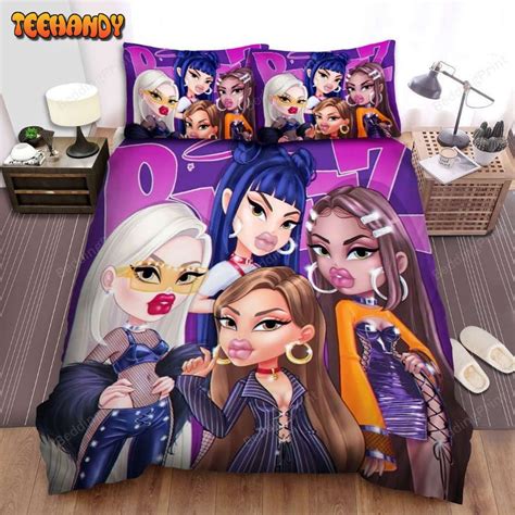 Bratz Chibi Art Bed Sheets Duvet Cover Bedding Sets