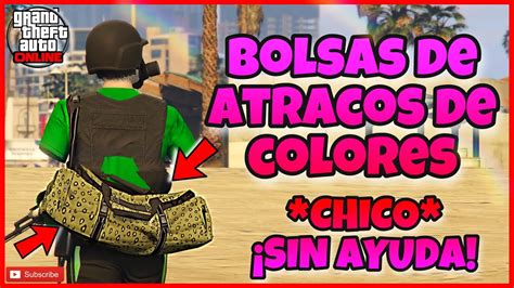Cómo obtener bolsas de atracos para personaje masculino SIN AYUDA