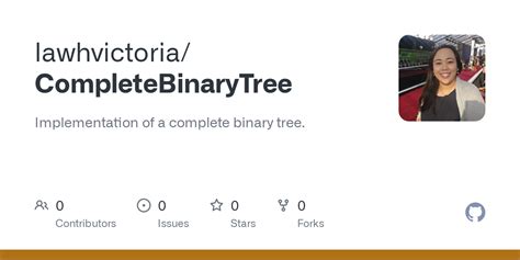GitHub Lawhvictoria CompleteBinaryTree Implementation Of A Complete Binary Tree