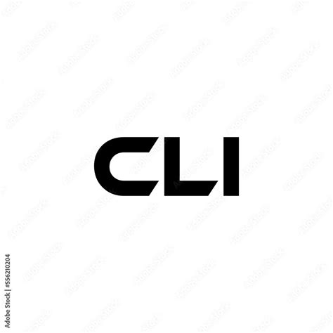 Cli Letter Logo Design With White Background In Illustrator Vector