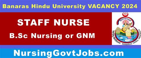 BHU Staff Nurse Vacancy 2024 Nursing Govt Jobs