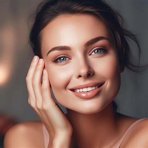 Premium Photo Beautiful Woman Face Skin Care Portrait Of Attractive