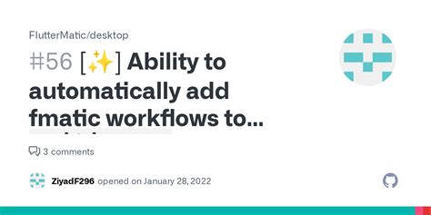 ability to automatically add fmatic workflows to ` gitignore` · issue