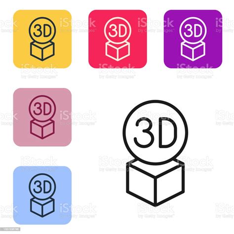 흰색 배경에 격리된 검은색 선 Isometric 큐브 아이콘입니다 기하학적 큐브 솔리드 아이콘입니다 3d 정사각형 기호입니다