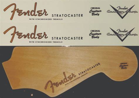 Fender Strat Headstock Logo Fender Stratocaster Und Squier Logo Auf