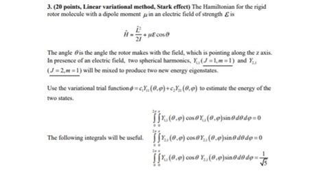 Solved Practice Final Question For Physcial Chemistry Solve