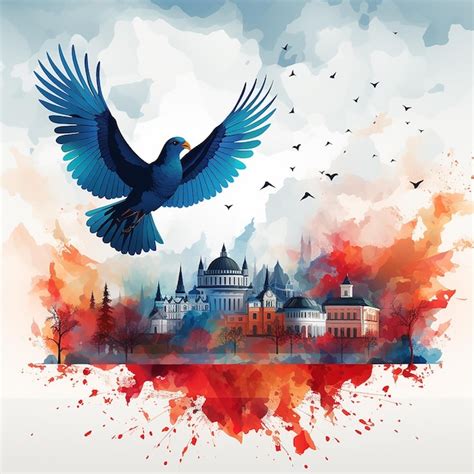 Premium Ai Image Vector Vector Illustration 29 Ekim Cumhuriyet