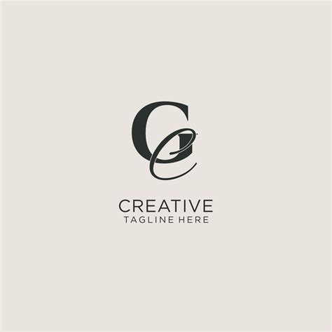 Initials Gc Letter Monogram With Elegant Luxury Style Corporate