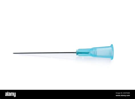 Disposable Syringe Needle Isolated On White Medical Equipment Stock