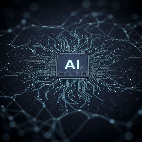 A Close Up Of A Microchip With Ai Labeled In The Center Surrounded