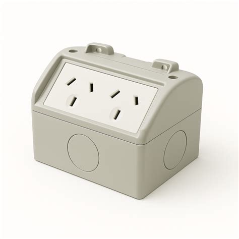 Weatherproof 10a Double Socket Durable Outdoor Power