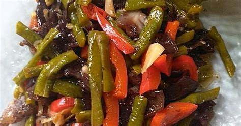 Resep Tumis Jamur Kuping Kacang Panjang Oleh Aunty Jamila77 Cookpad