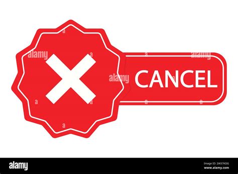 Cross With Inscription Cancel Illustration Replacement Prohibition