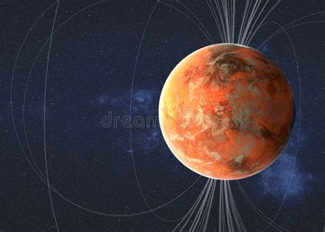 Planet Mars Revealing Surface Features Such As Craters And Valleys