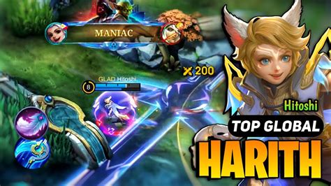 MANIAC Harith Best Build 2024 Harith Top 1 Global Gameplay Mobile