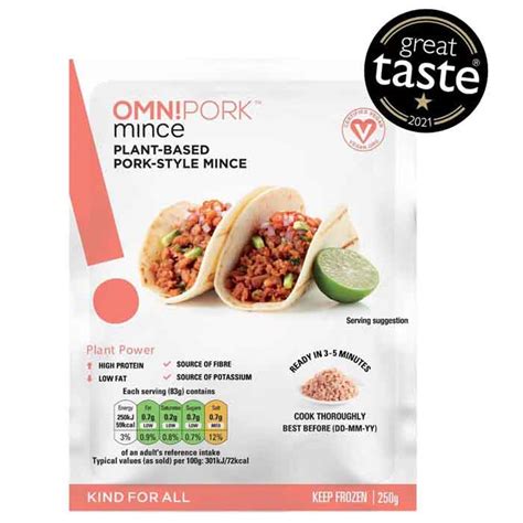 Omnifoods Omnipork Mince Multiple Sizes Plantx Uk