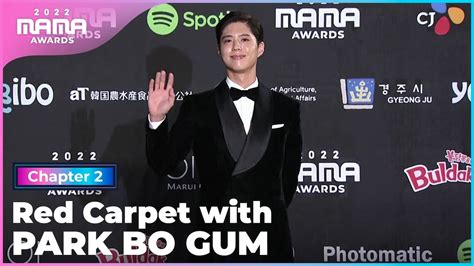 2022 Mama Red Carpet With Park Bo Gum Mnet 221130 방송 Youtube