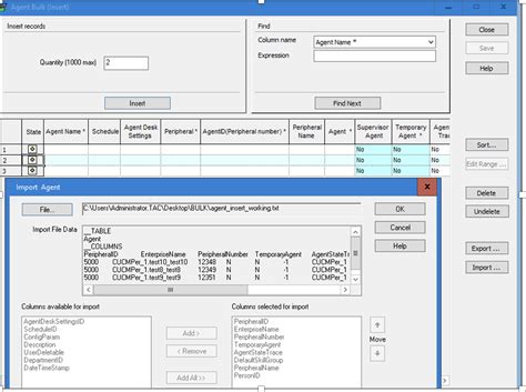 Step By Step Guide To Insert Agents Using Bulk Insert Option Cisco