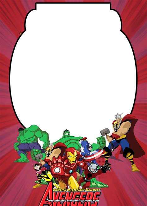 Free Avengersendgame Birthday Invitation Templates Free Printable