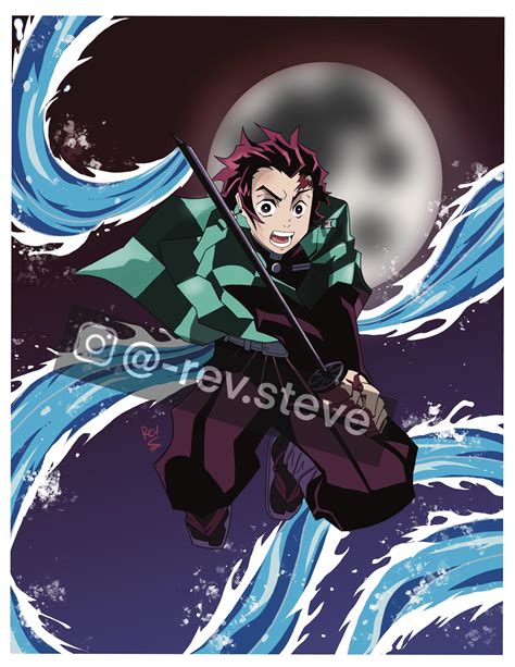 Tanjiro From Demon Slayer Fan Art Ranimefanart