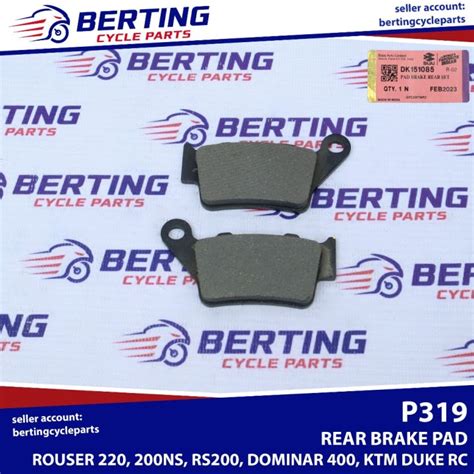 Japan REAR BRAKE PAD Rouser NS200 200NS RS200 220 Dominar KTM Duke RC