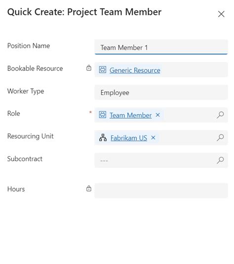 Assign Generic Bookable Resources To A Task And Project Team