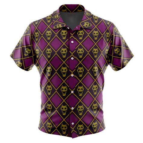Yoshikage Kira Killer Queen Jojo S Bizarre Adventure Button Up Hawaiian