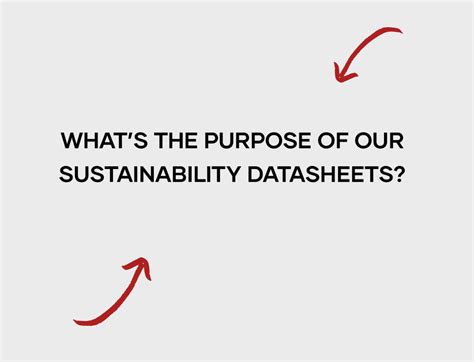 Sustainability Datasheets Mark Product Mark Product