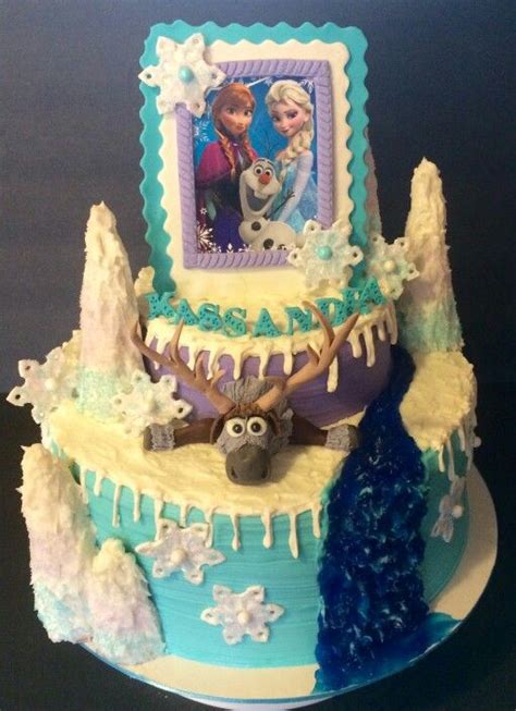 Frozen Cake For Kassandra Cake Frozen Cake Yummy Cakes