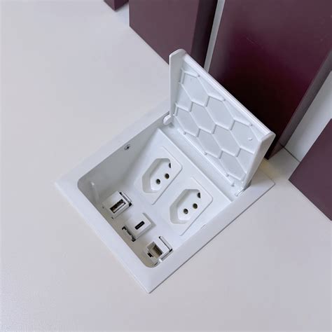 Caixa de Tomada para Mesa Escritório CX23ABS CaixaTomada