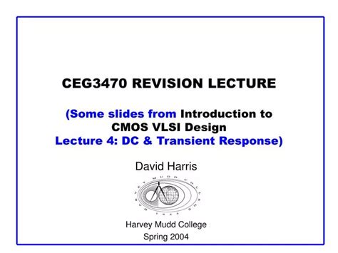 Ppt Ceg3470 Revision Lecture Some Slides From Introduction To Cmos Vlsi Design Lecture 4 Dc