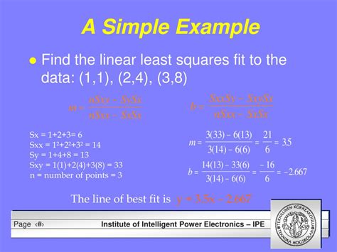 Ppt Least Square Method For Parameter Estimation Powerpoint