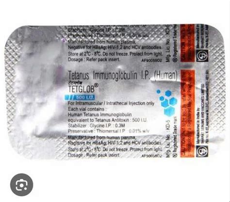 Tetglob 500 Tetanus Immunoglobulin At Best Price In Palghar