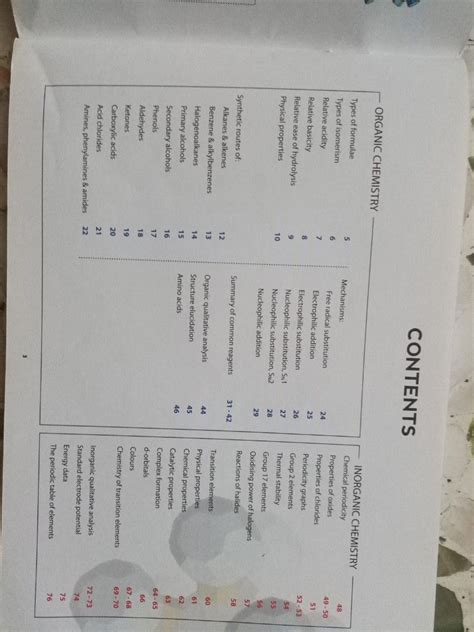H2 Chem Summary For Inorganic Organic And Physical Chemistry Hobbies