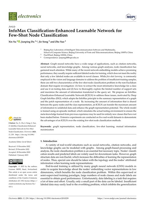 Pdf Infomax Classification Enhanced Learnable Network For Few Shot