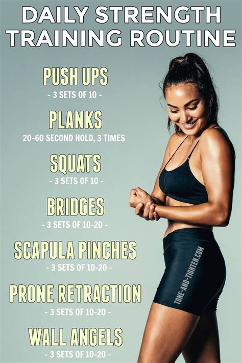 Daily Workout Exercises Daily Exercise Weight Routines Perdr