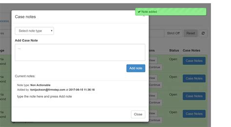 staff portal case notes granicus support